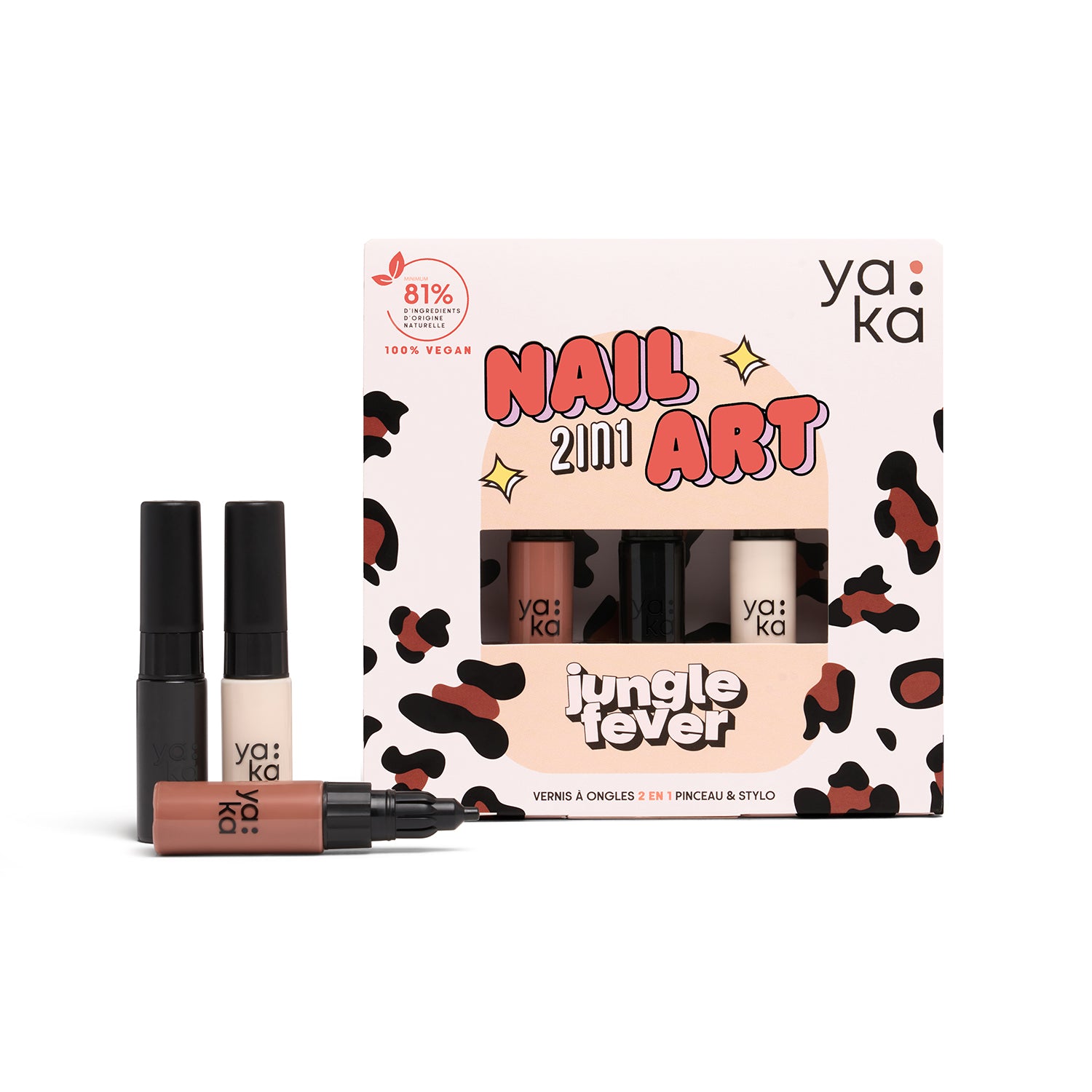 Kit vernis à ongles 2en1 Jungle Fever - Nail Art | YAKA